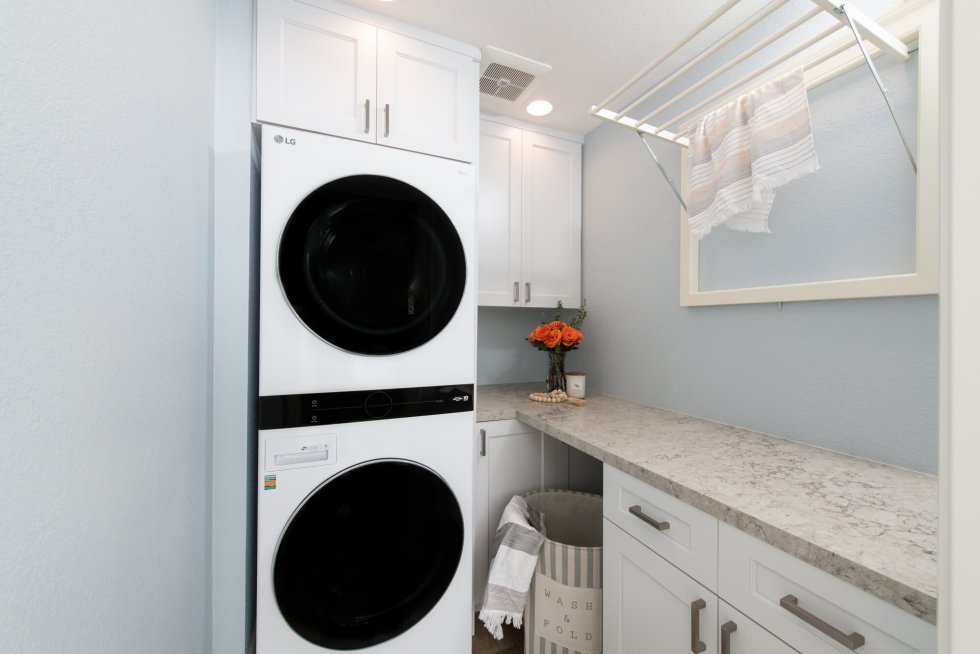 Industrial Laundry Room Design in Orange County